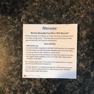 Norwex | Accessories | Norwex Blue Camo Reusable Face Mask | Poshmark